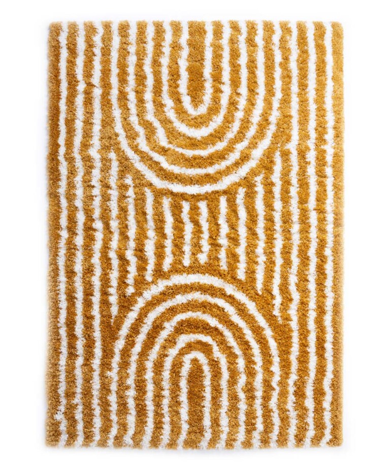 Tapis scandinave - Cozy Arch jaune Curry | Tapeso